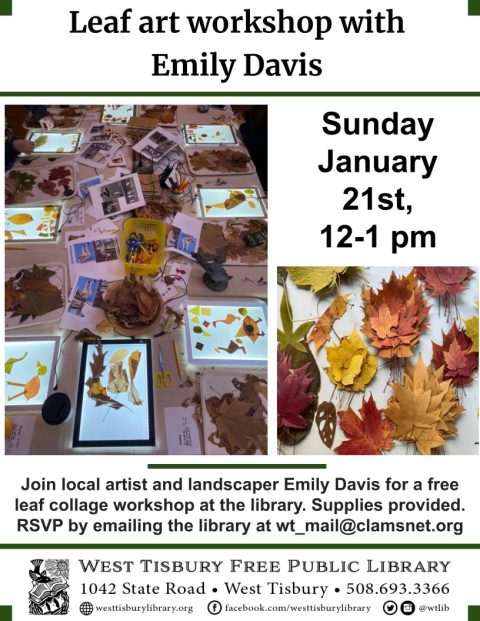 Leaf Art Workshop with Emily Davis | West Tisbury Public Library