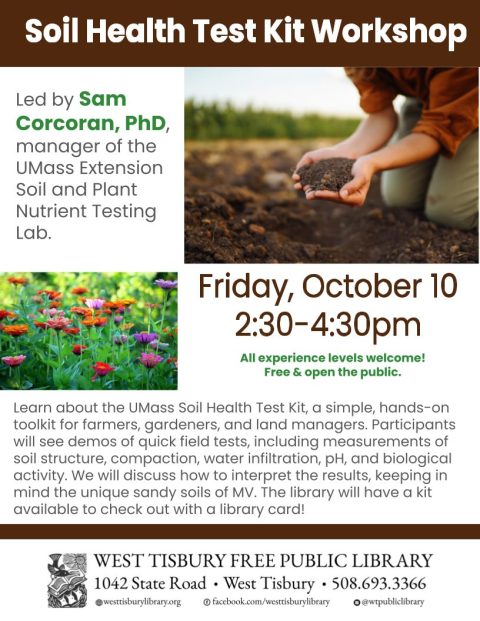 Soil Health Test Kit Workshop | West Tisbury Public Library
