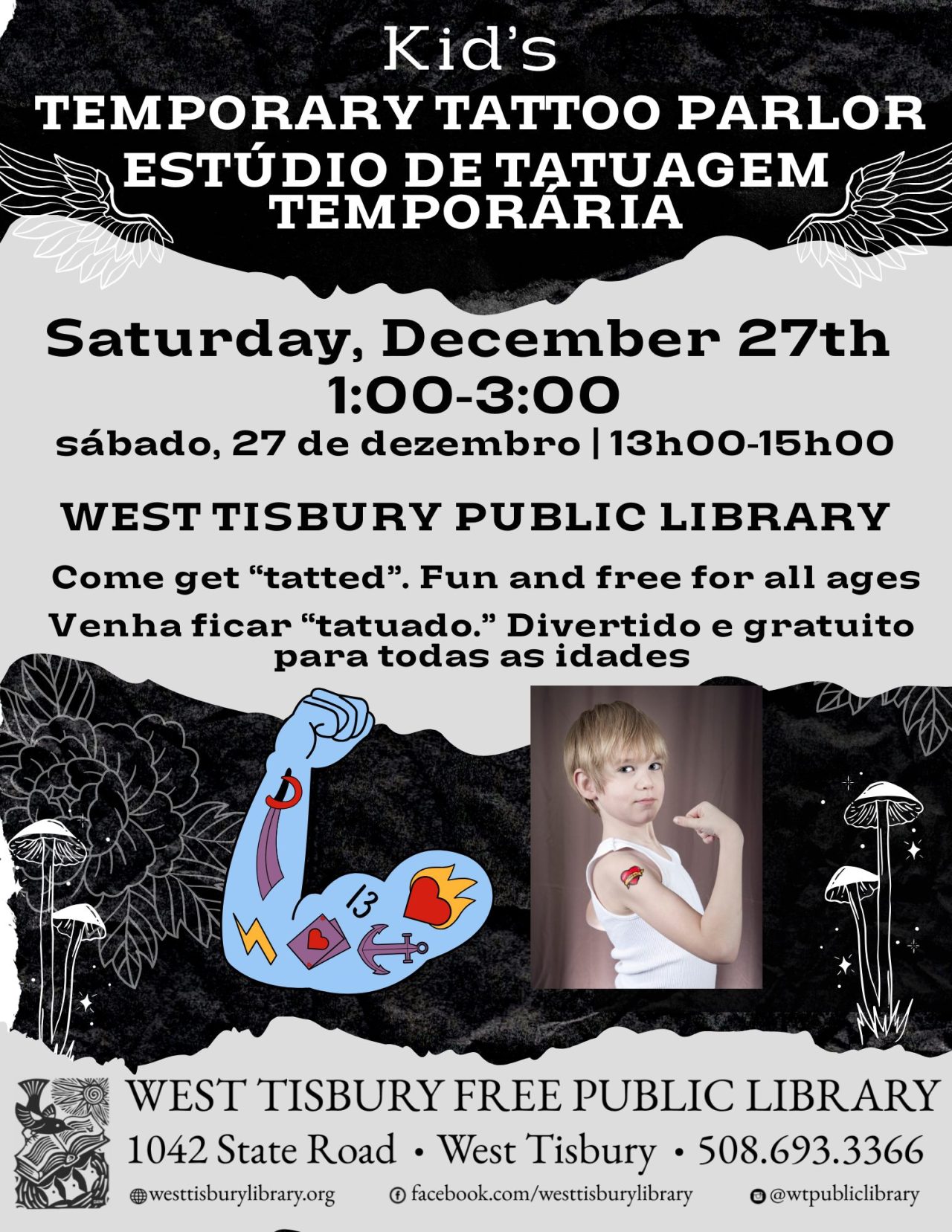 Temporary Tattoo Parlor | West Tisbury Public Library