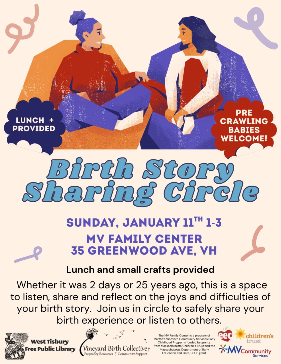 Birth Story Sharing Circle *at the MV Family Center* | West Tisbury ...